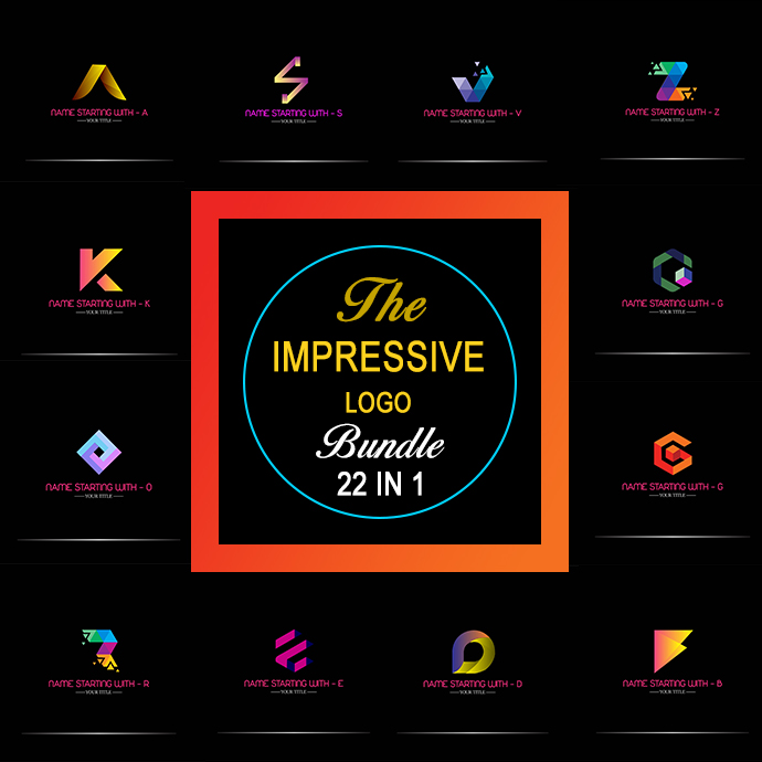 Graphicsmartz - 22 IN 1 Impressive Logo Bundle